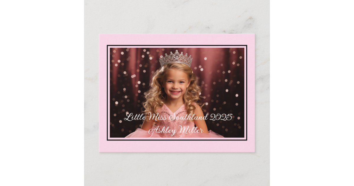 Custom Pageant Crown Postcard | Zazzle