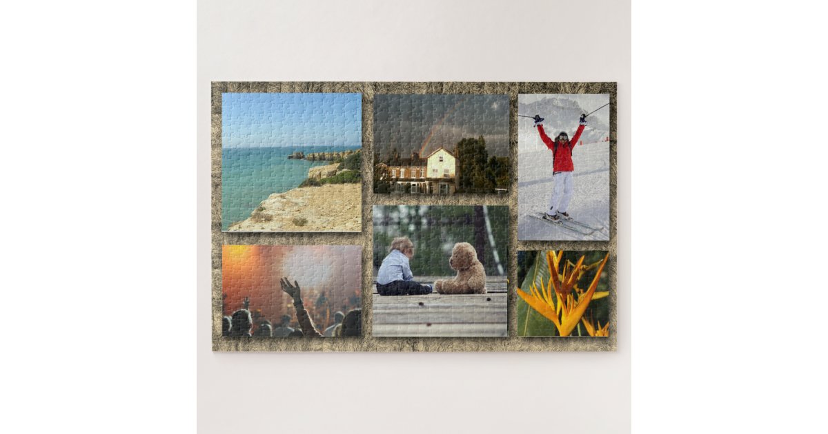 Custom Photo Collage Jigsaw Puzzle | Zazzle