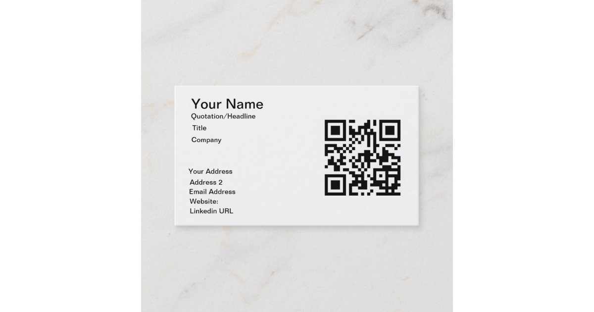 Custom QR Code Business Cards | Zazzle