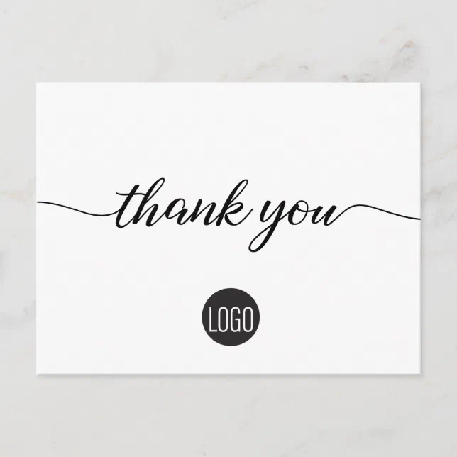 Custom QR CODE logo Business template Postcard | Zazzle