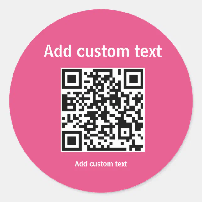 custom QR code personalise website Classic Round S Classic Round ...