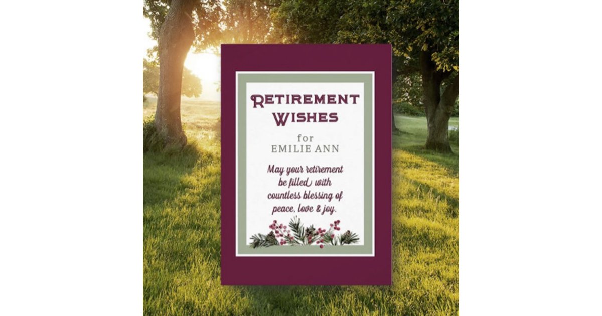 Custom Retirement Wishes for Friend Card | Zazzle