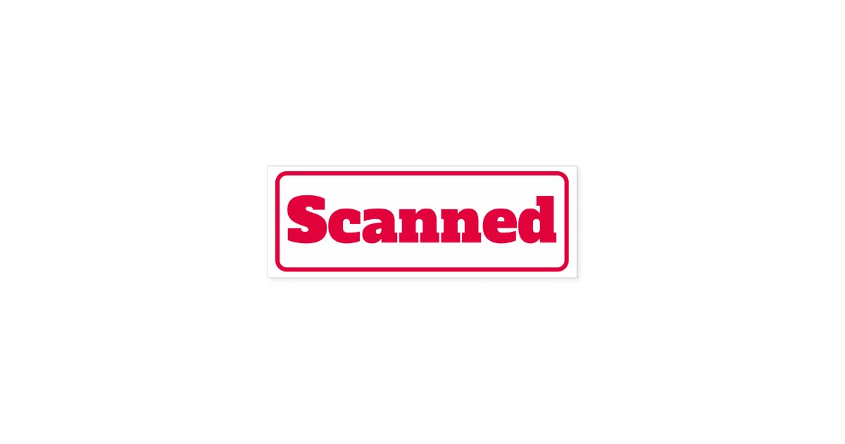 Custom Scanned Business Office Stamp | Zazzle