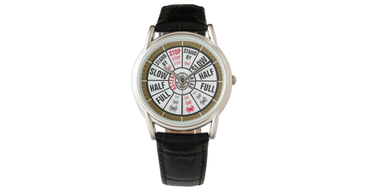 Custom Ship's Telegraph Watch | Zazzle
