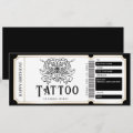 Custom Tattoo Gift Certificate Ticket Invitation | Zazzle