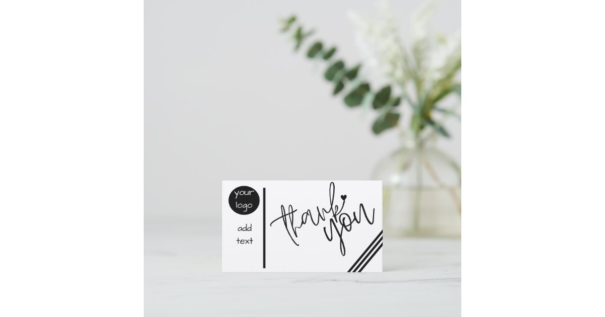 Custom Thanks You Card | Zazzle