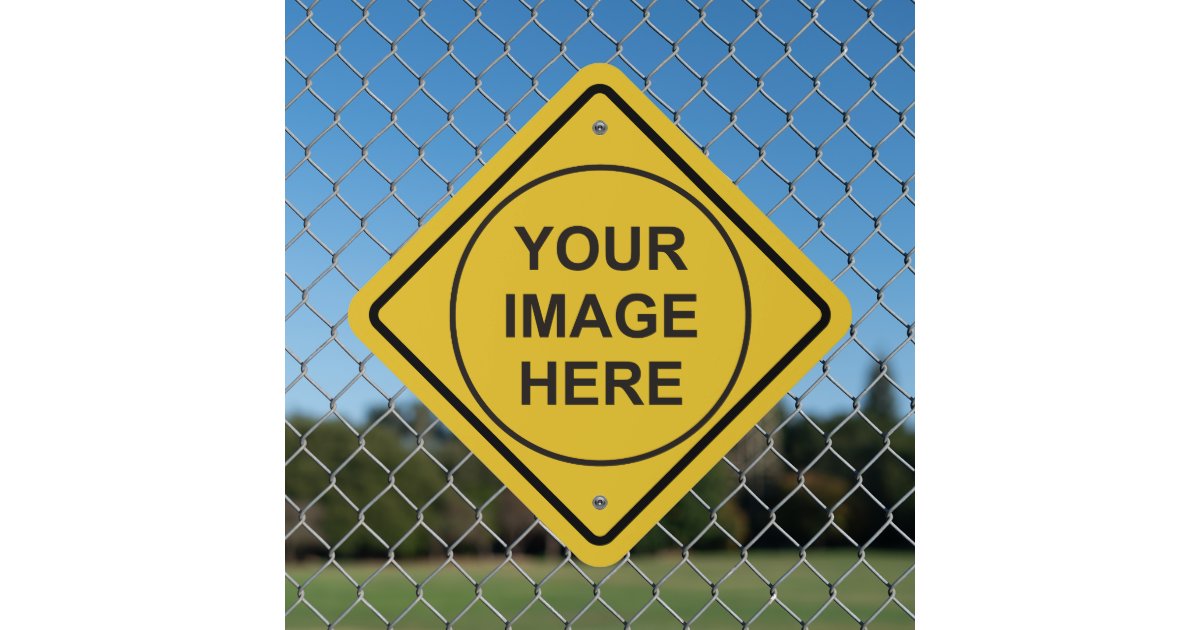 Custom Warning Diamond Sign | Zazzle