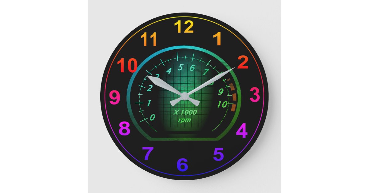 Customisable Automotive Car Themed Clock | Zazzle