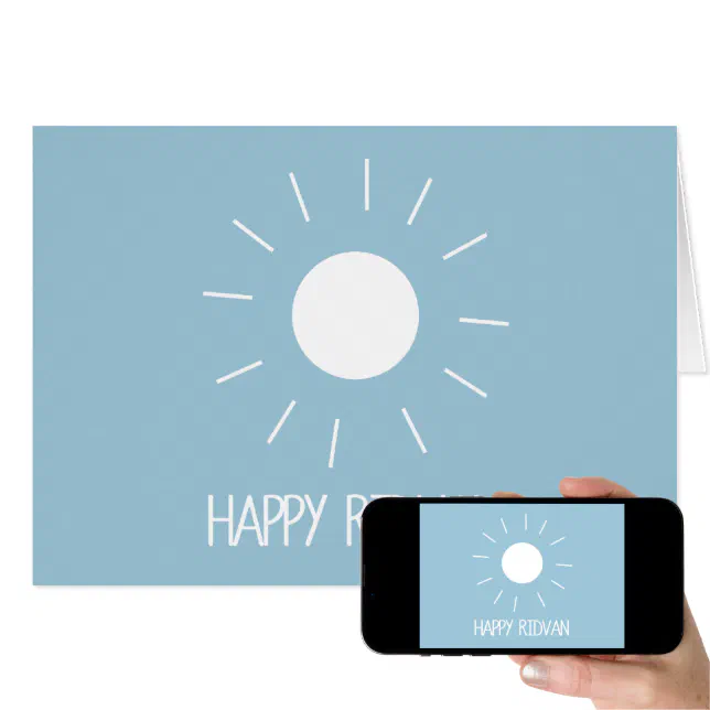 Customisable Sunny Happy Ridvan Baha'i Card | Zazzle