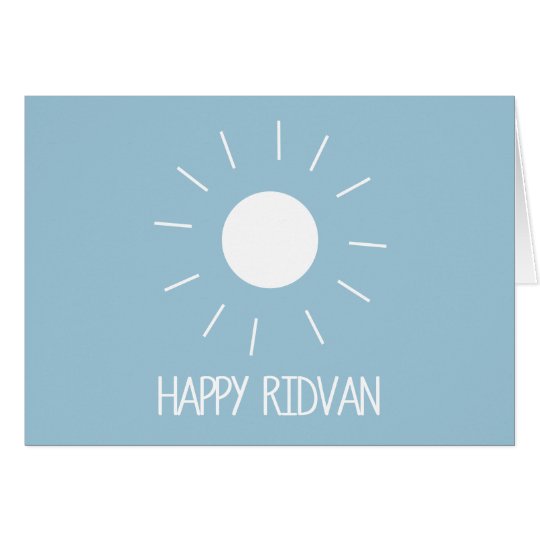 Customisable Sunny Happy Ridvan Baha'i Card | Zazzle.com.au
