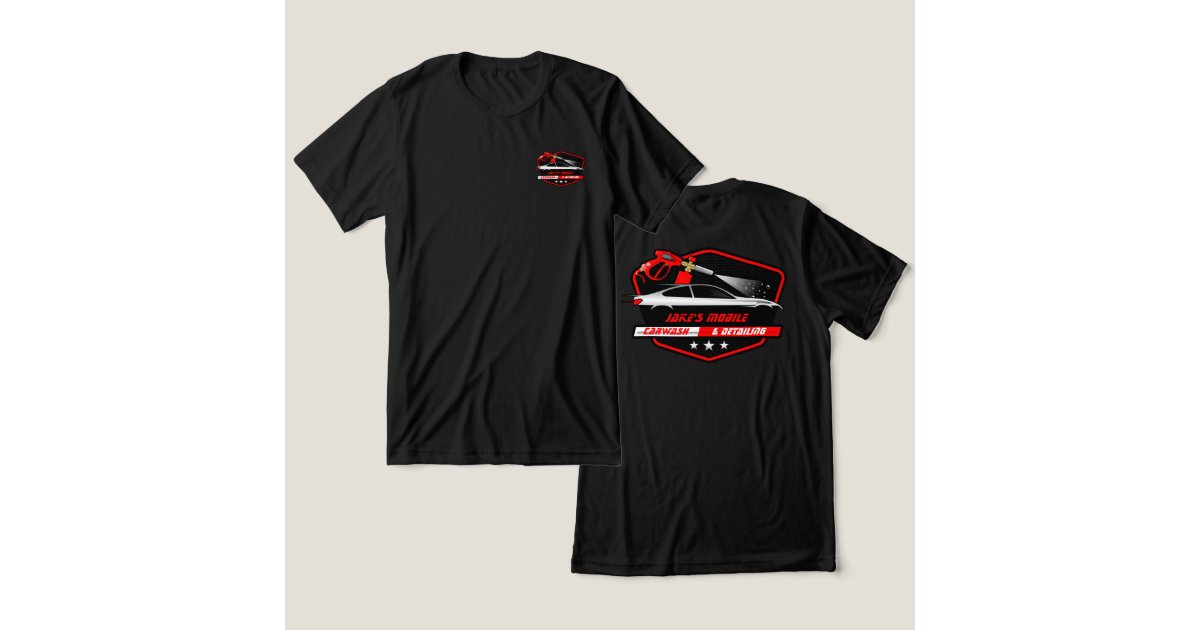 Customise Mobile Car Wash Detailing Business Tri-Blend Shirt | Zazzle