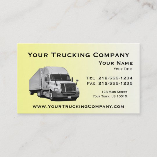CUSTOMIZABLE Trucking Business Cards | Zazzle.com.au