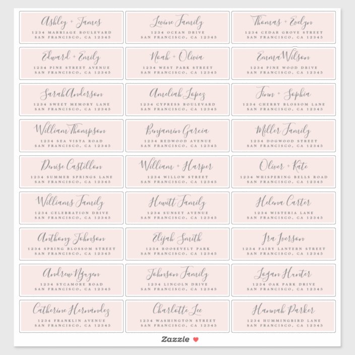 Wedding Guest Address Labels Template Free Wedding Guest Address Labels Template Free