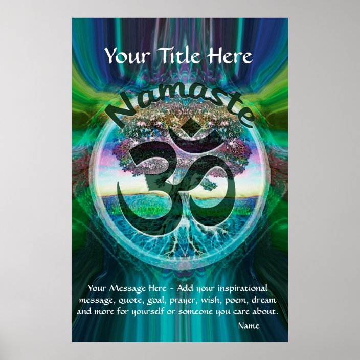 CustomizeABLEs - Namaste Poster | Zazzle.com.au