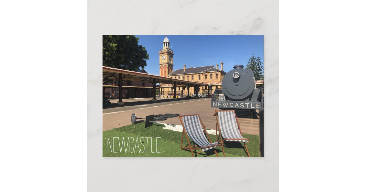 customs house train postcard | Zazzle