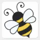 Cute bee square sticker | Zazzle