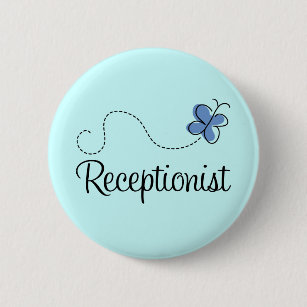 Receptionist Badges & Pins | Zazzle AU