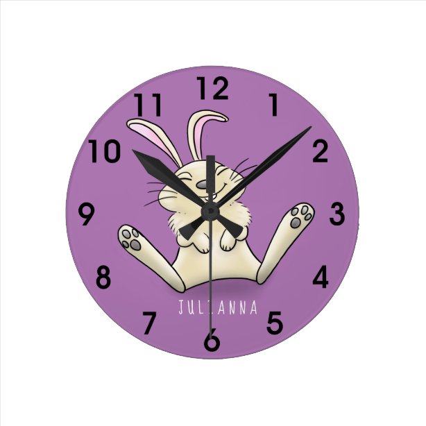 Rabbit Wall Clocks | Zazzle.com.au