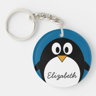 Cartoon Penguins Key Rings & Keychains | Zazzle AU