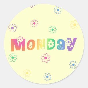 Days Of The Week Stickers | Zazzle AU