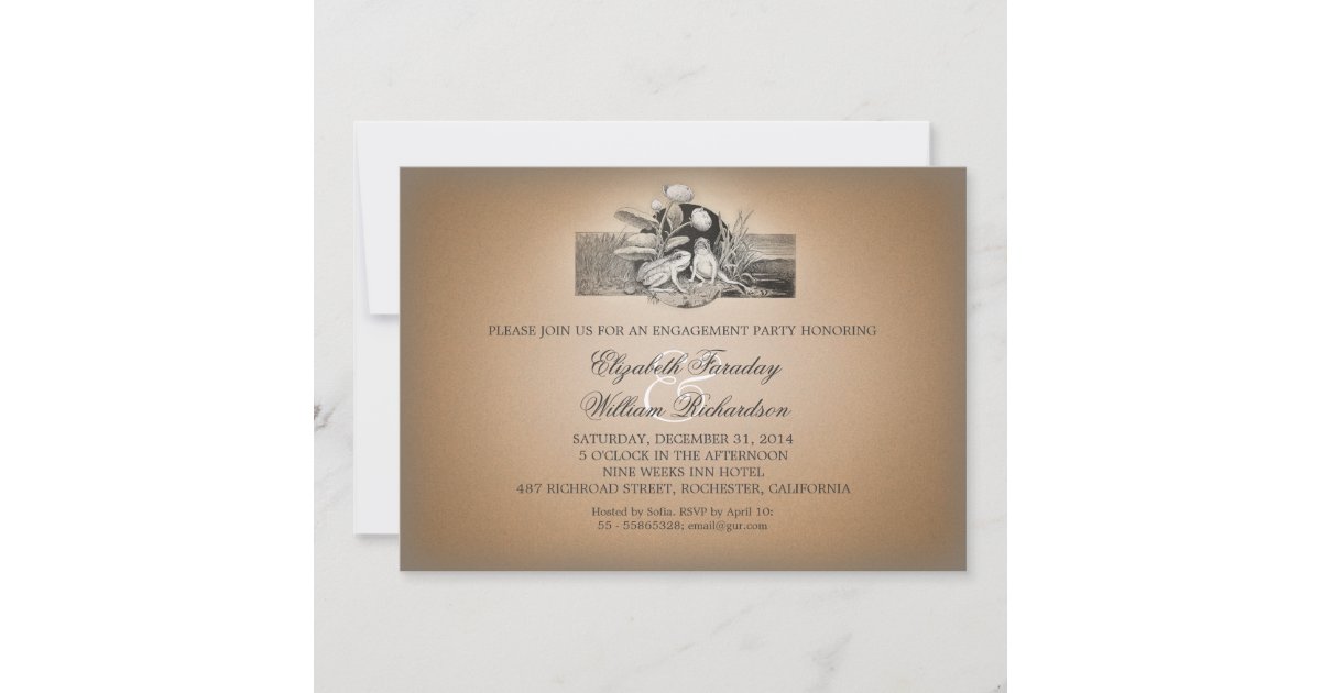 cute funny design engagement party invitations | Zazzle