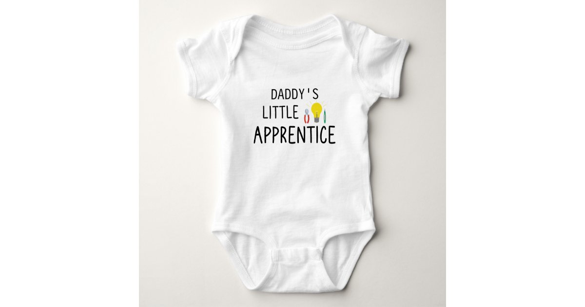 Cute Future Electrician - Daddy's Apprentice Baby Bodysuit | Zazzle