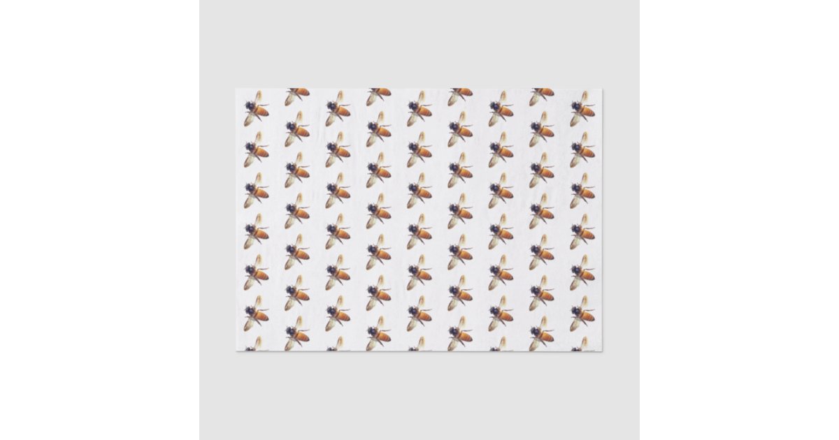 Cute Honey Bee's Tissue Paper | Zazzle
