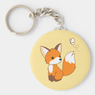 Fox Cartoon Key Rings & Keychains | Zazzle AU