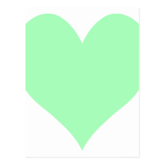 Mint Green Heart Postcards | Zazzle.com.au