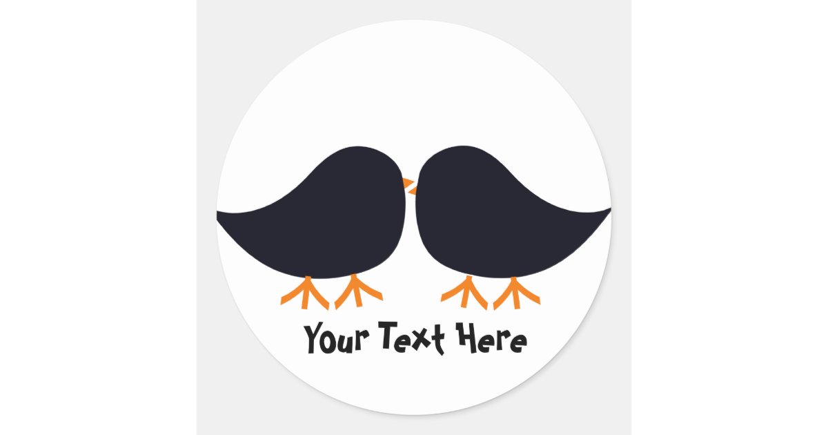 Cute Moustache Bird Stickers | Zazzle