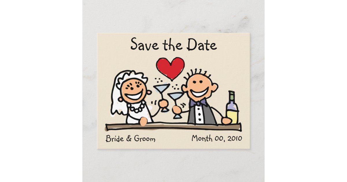 Cute Save the Date Postcards | Zazzle