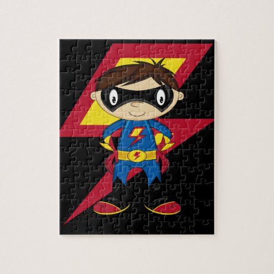 Cute Superhero Boy Jigsaw Puzzle | Zazzle.com.au