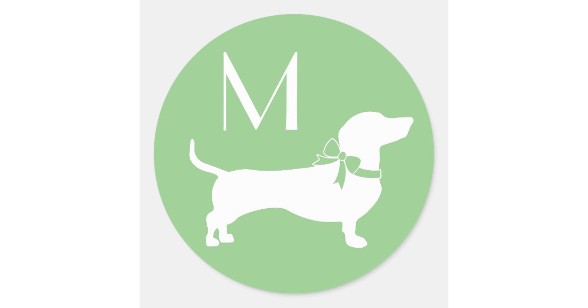 Dachshund Wiener Dog Puppy Classic Round Sticker | Zazzle