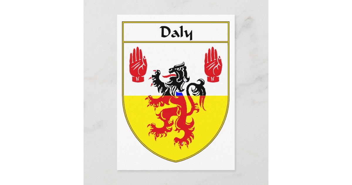 Daly Coat of Arms/Family Crest Postcard | Zazzle Daly Coat of Arms/Family Crest Postcard | Zazzle