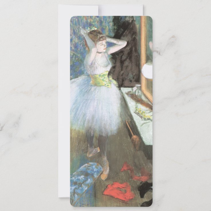 Dancer in Her Dressing Room by Edgar Degas Invitation | Zazzle