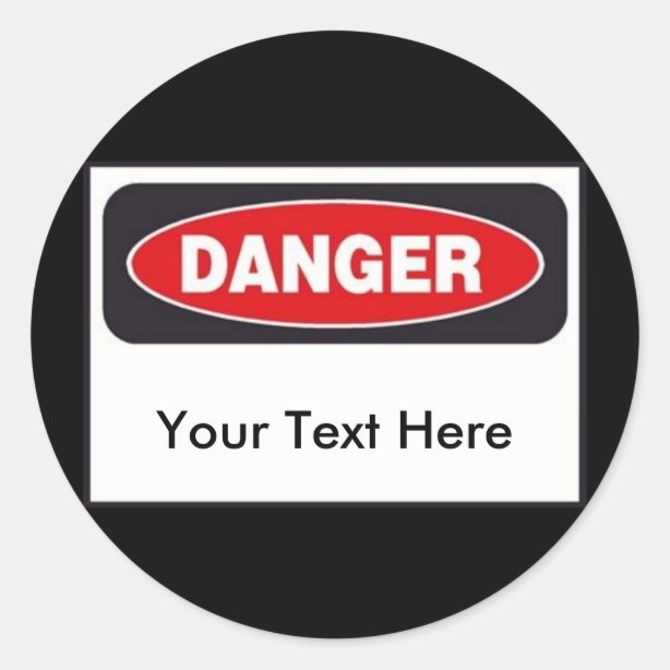 Danger Stickers | Zazzle AU