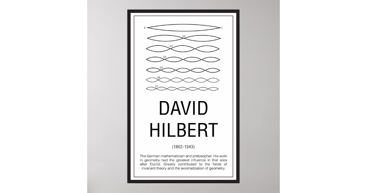 David Hilbert Poster | Zazzle