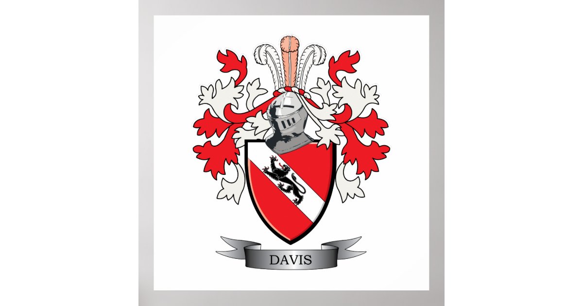 Davis Coat of Arms Poster | Zazzle