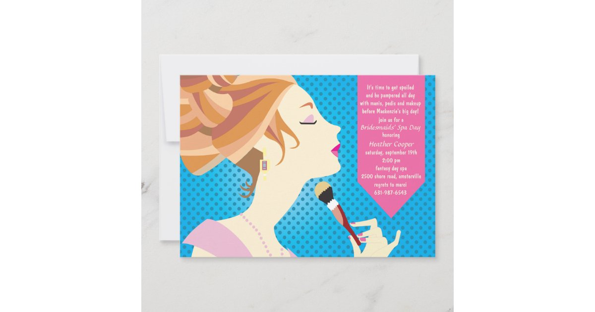 Day of Beauty Spa Invitation | Zazzle
