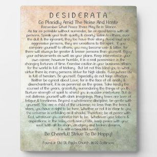 Desiderata Photo Plaques | Zazzle.com.au