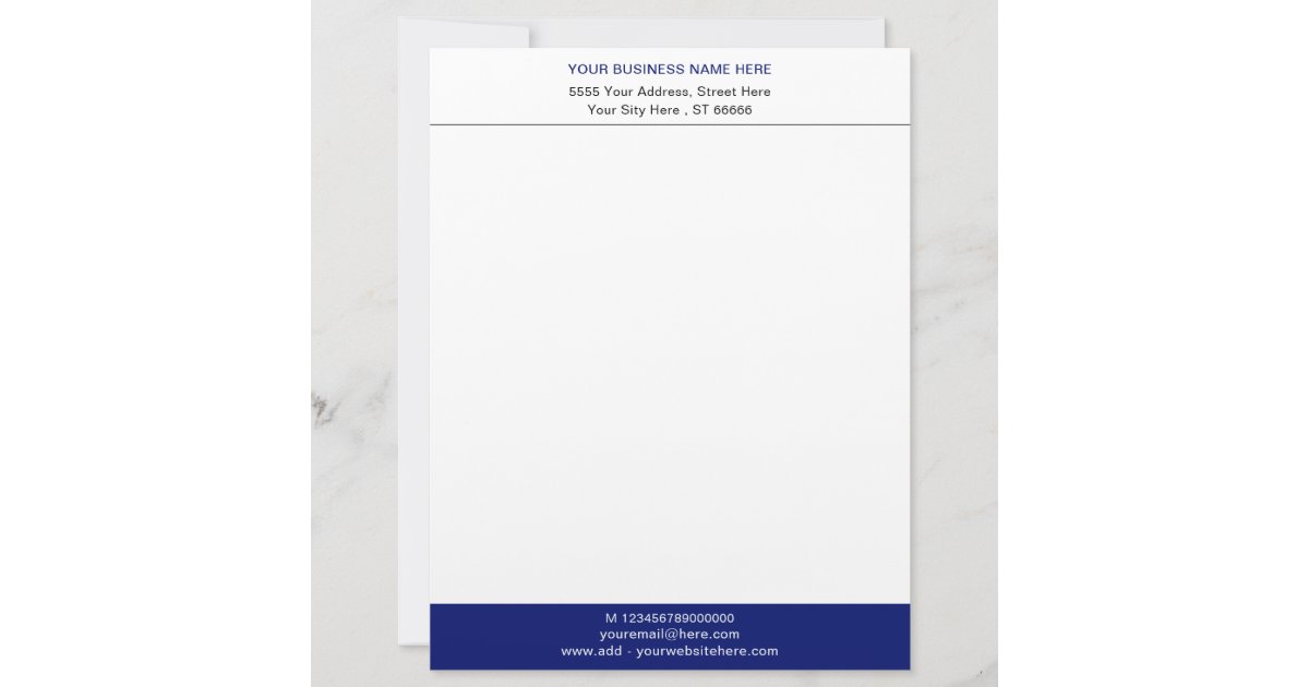 Design Your Own Business Logo Letterhead Template | Zazzle