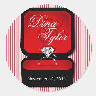 Engagement Ring Stickers | Zazzle AU