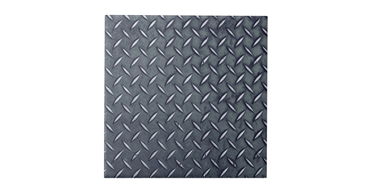 Diamond Steel Plate Tile | Zazzle