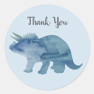 Dinosaur Thank You Stickers | Zazzle AU