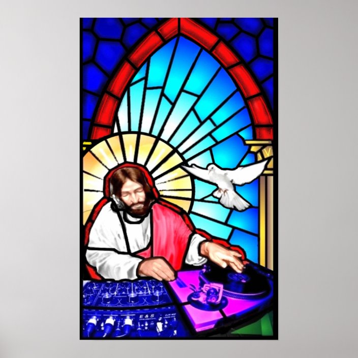 DJ Jesus Poster | Zazzle.com.au