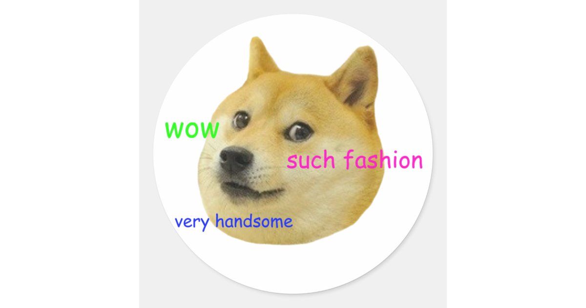 Doge Meme Reddit Sticker | Zazzle