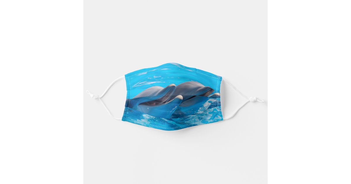Dolphin Cloth Face Mask | Zazzle