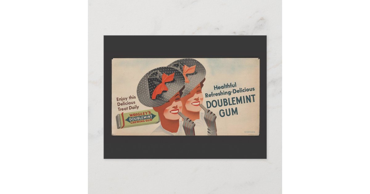 Double Mint Twins Poster Art Postcard | Zazzle