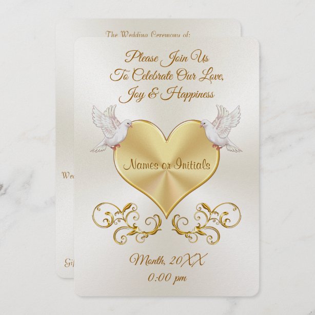 Dove Wedding Invitations | Zazzle.com.au
