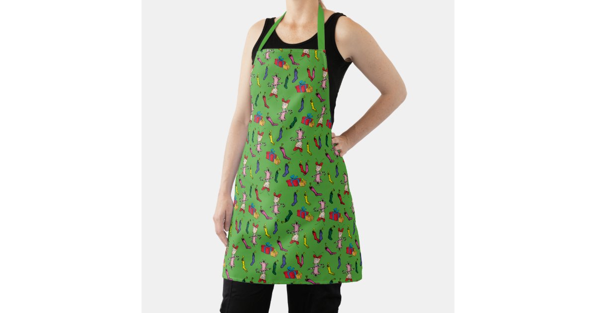 Dr. Seuss | Grinch | Cindy-Lou Who Pattern Apron | Zazzle
